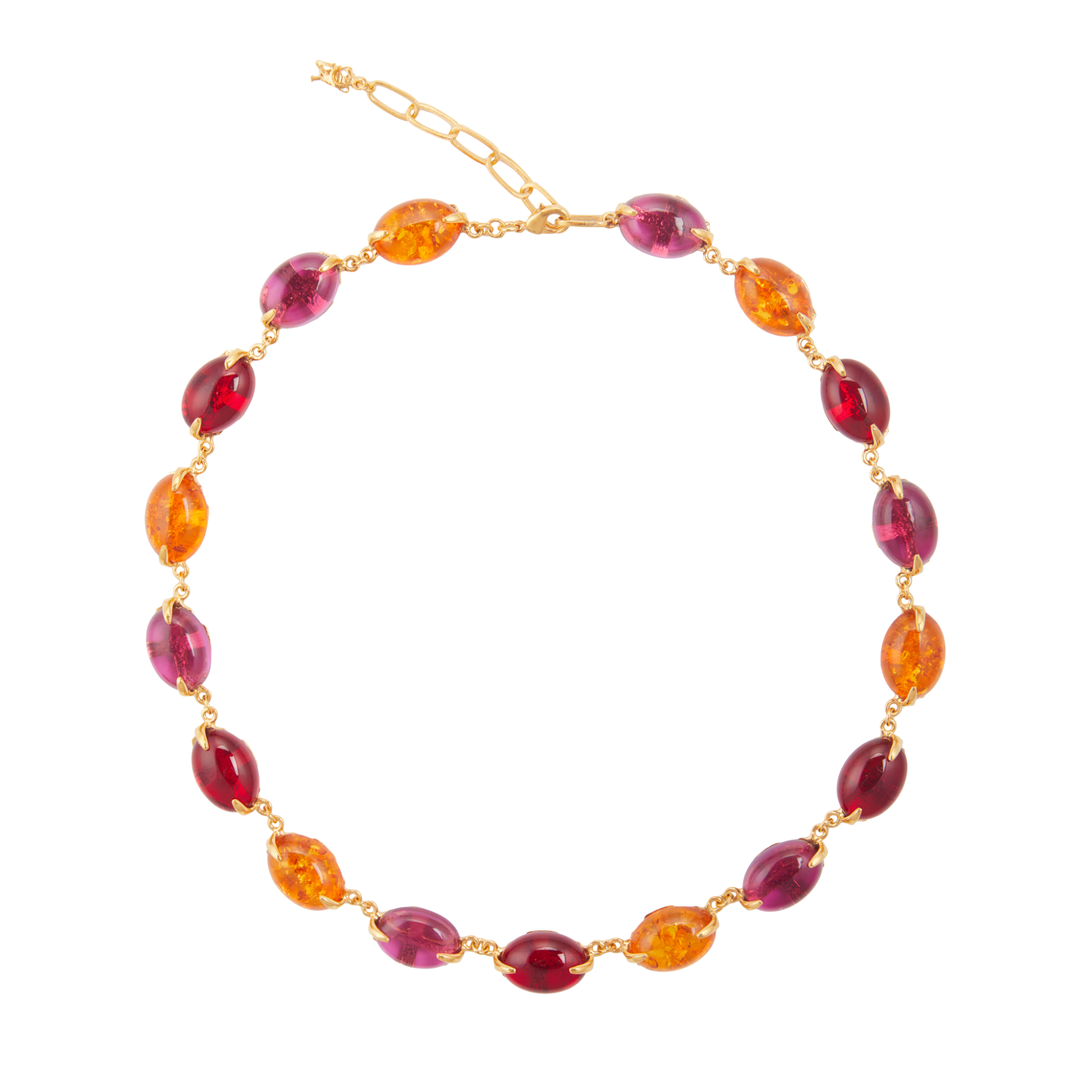 Anna Necklace Hot Pink by Christie Nicolaides