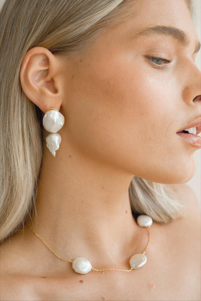 Thalia Pearl Earrings by Christie Nicolaides